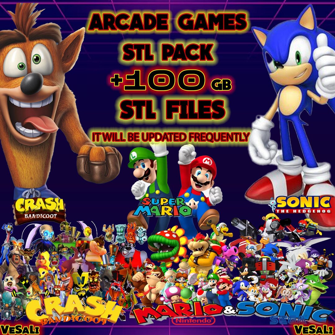 ARCADE GAMES STL Pack +100GB Stl Files - Etsy Australia