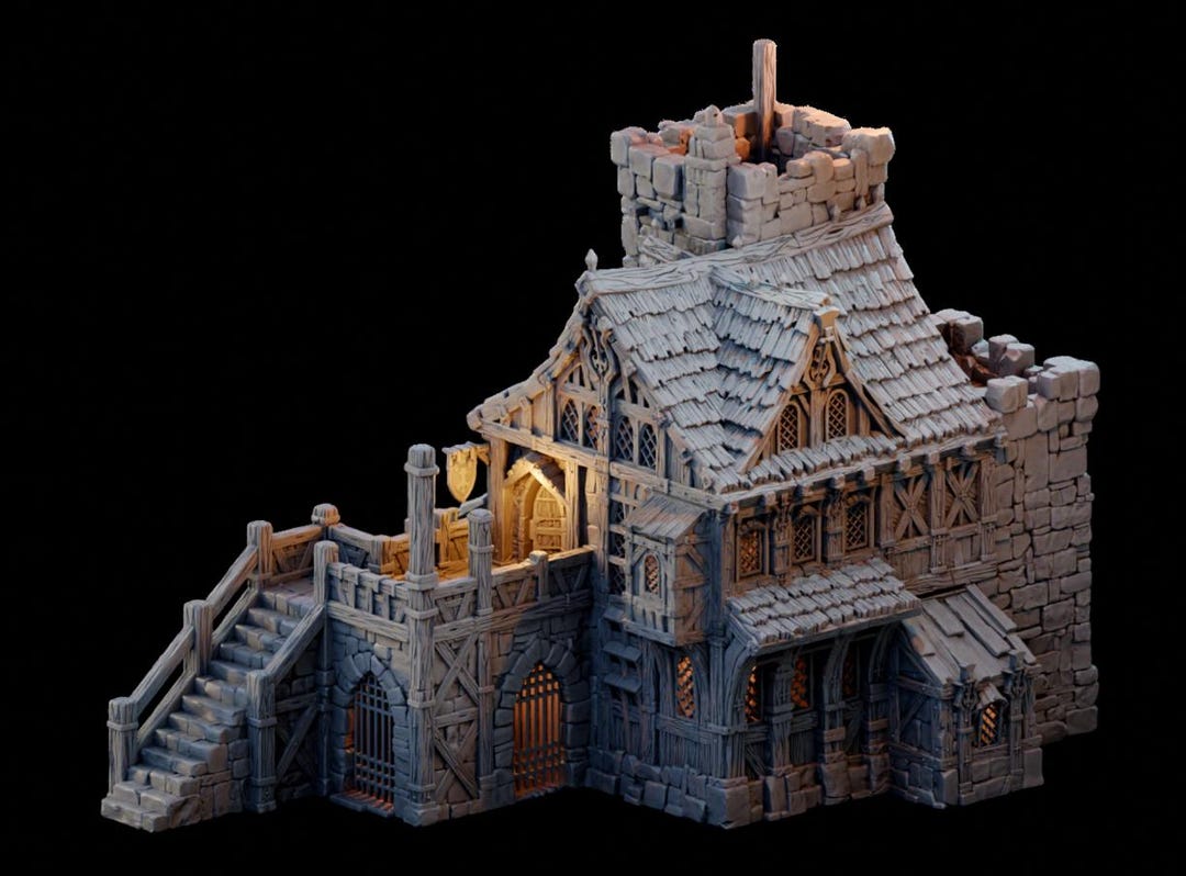 Knights Keep Inn & Tavern - 3D Printed Scenery and Terrain for Dnd and ...