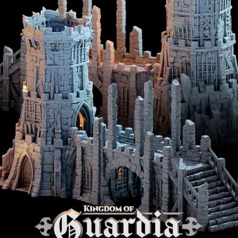 Modular Tabletop Tower (openlock Compatible) - Scenery and Terrain for ...