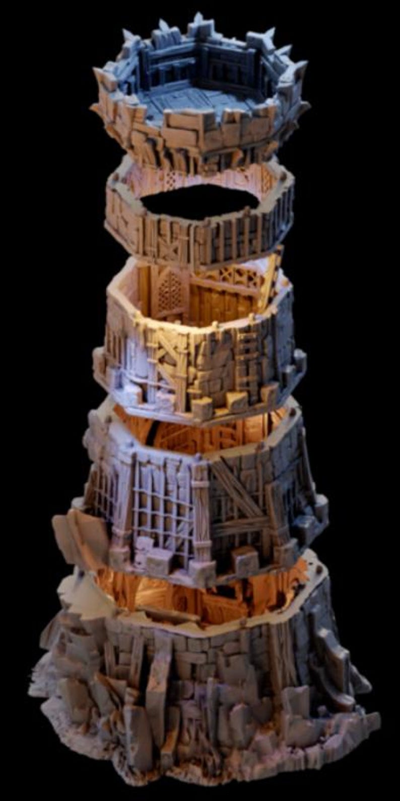 Modular Tabletop Tower (openlock Compatible) - Scenery and Terrain for ...