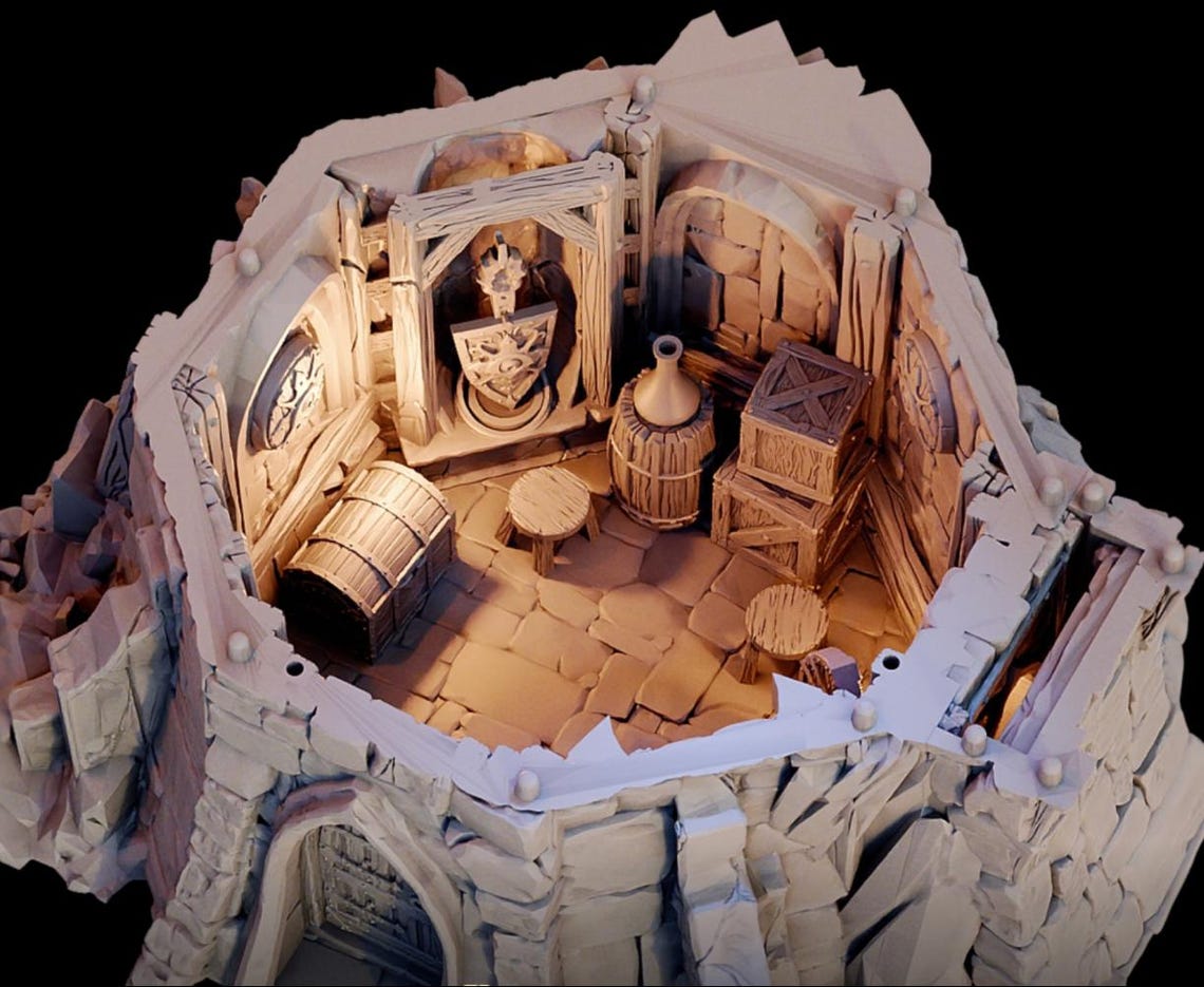 Modular Tabletop Tower (openlock Compatible) - Scenery and Terrain for ...