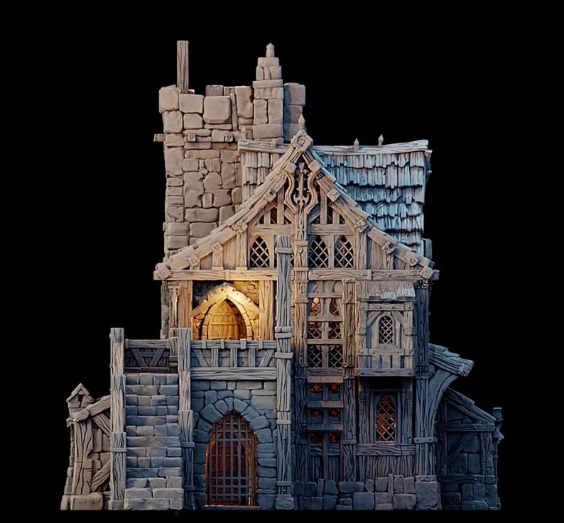 Knights Keep Inn & Tavern - 3D Printed Scenery and Terrain for Dnd and ...