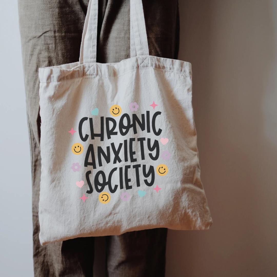 Chronic Anxiety Society PNG Cut File Hand-drawn Anxiety Design Funny ...