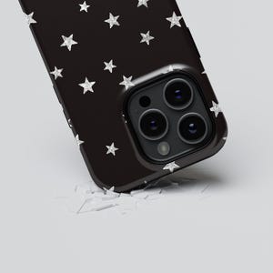 SILVER STARS CASE | iPhone 16, 15, 14, 13, 12, 11, X, Xr, Xs Pro/max/p ...