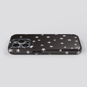 SILVER STARS CASE | iPhone 16, 15, 14, 13, 12, 11, X, Xr, Xs Pro/max/p ...