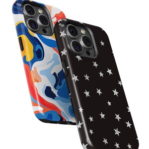 SILVER STARS CASE | iPhone 16, 15, 14, 13, 12, 11, X, Xr, Xs Pro/max/p ...