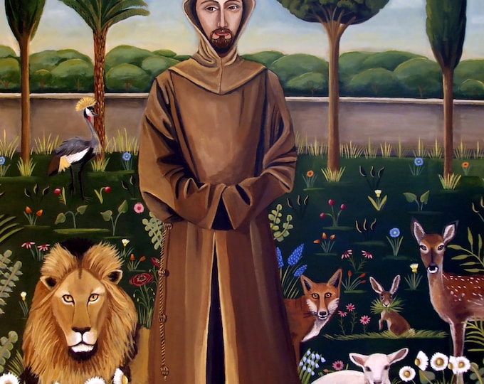 St. Francis of Assisi Fine Art Print - Etsy