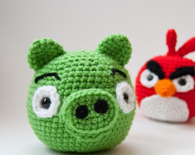 Crochet Pattern Pack Angry Birds Cardinal and Pig PDF - Etsy