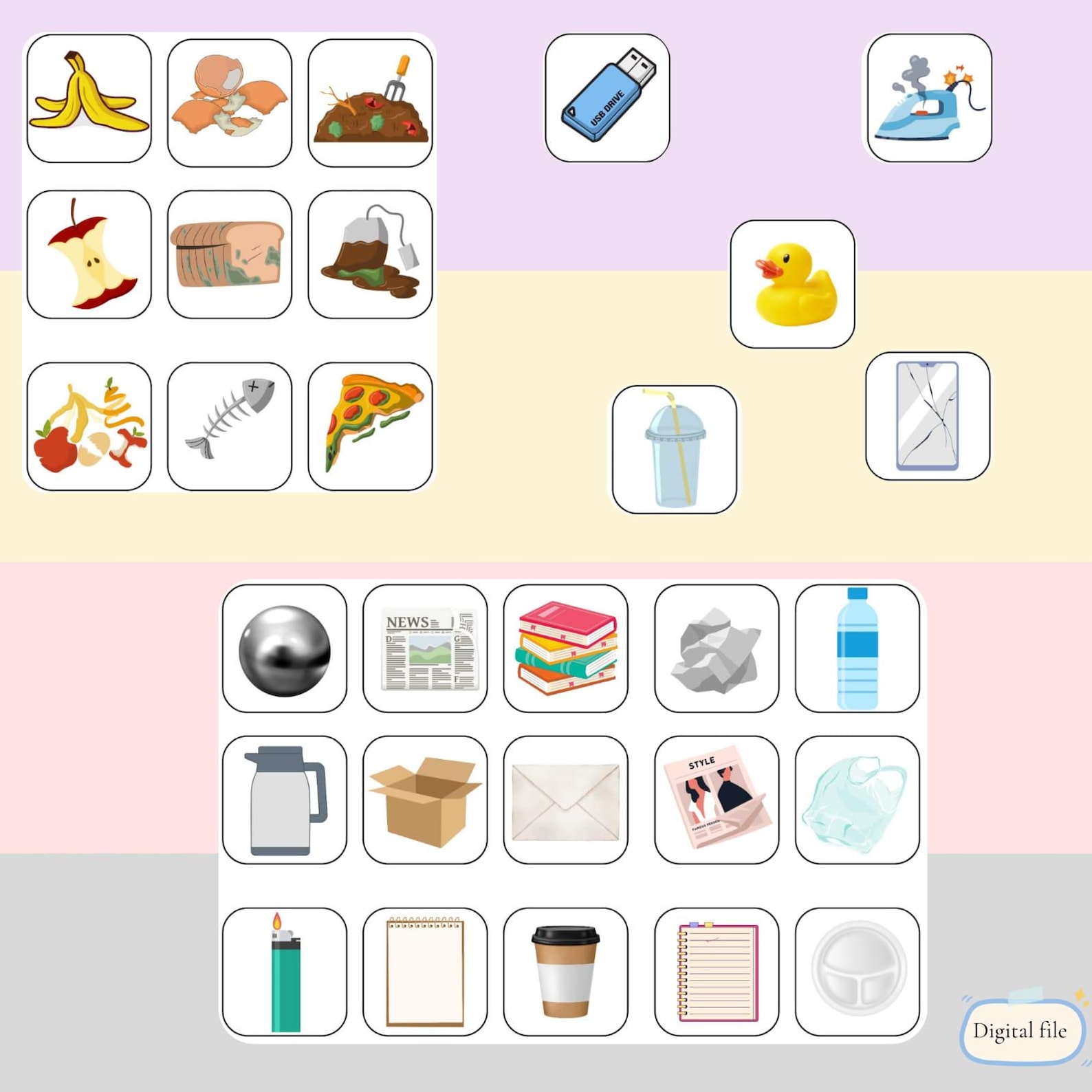 Interactive Eco Education: Printable Recycling Game for Kids, Eco ...