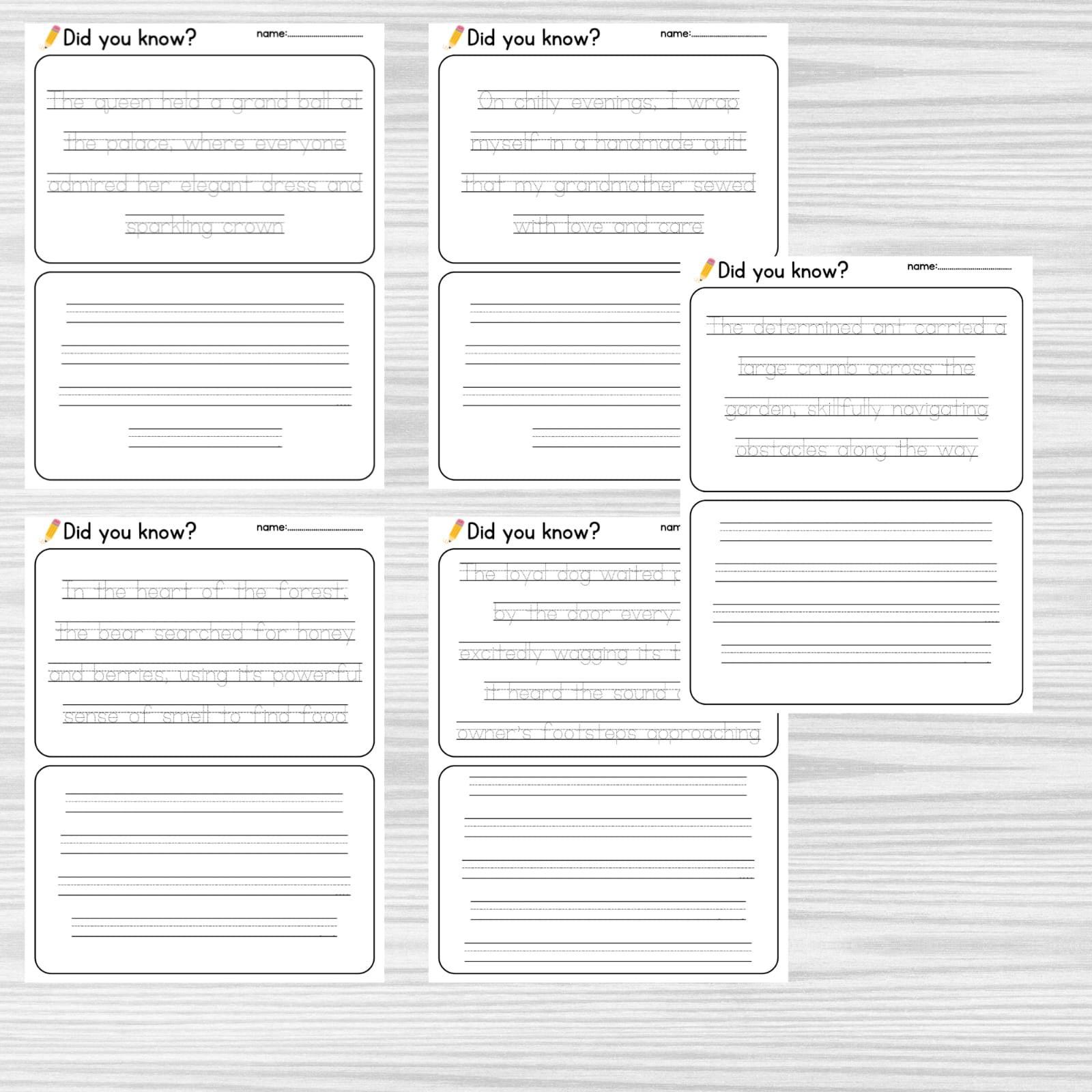 100 Printable Sentence Writing Worksheets Sentence Writing Activity 1.3 ...