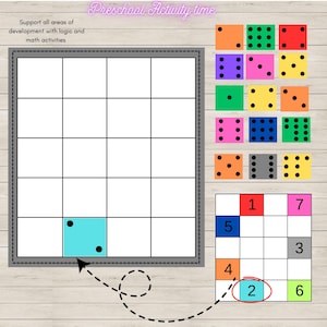 Preschool Math Logic Activity – Number, Color, and Attention ...