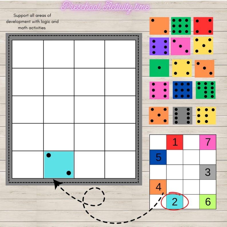 Preschool Math Logic Activity – Number, Color, and Attention ...