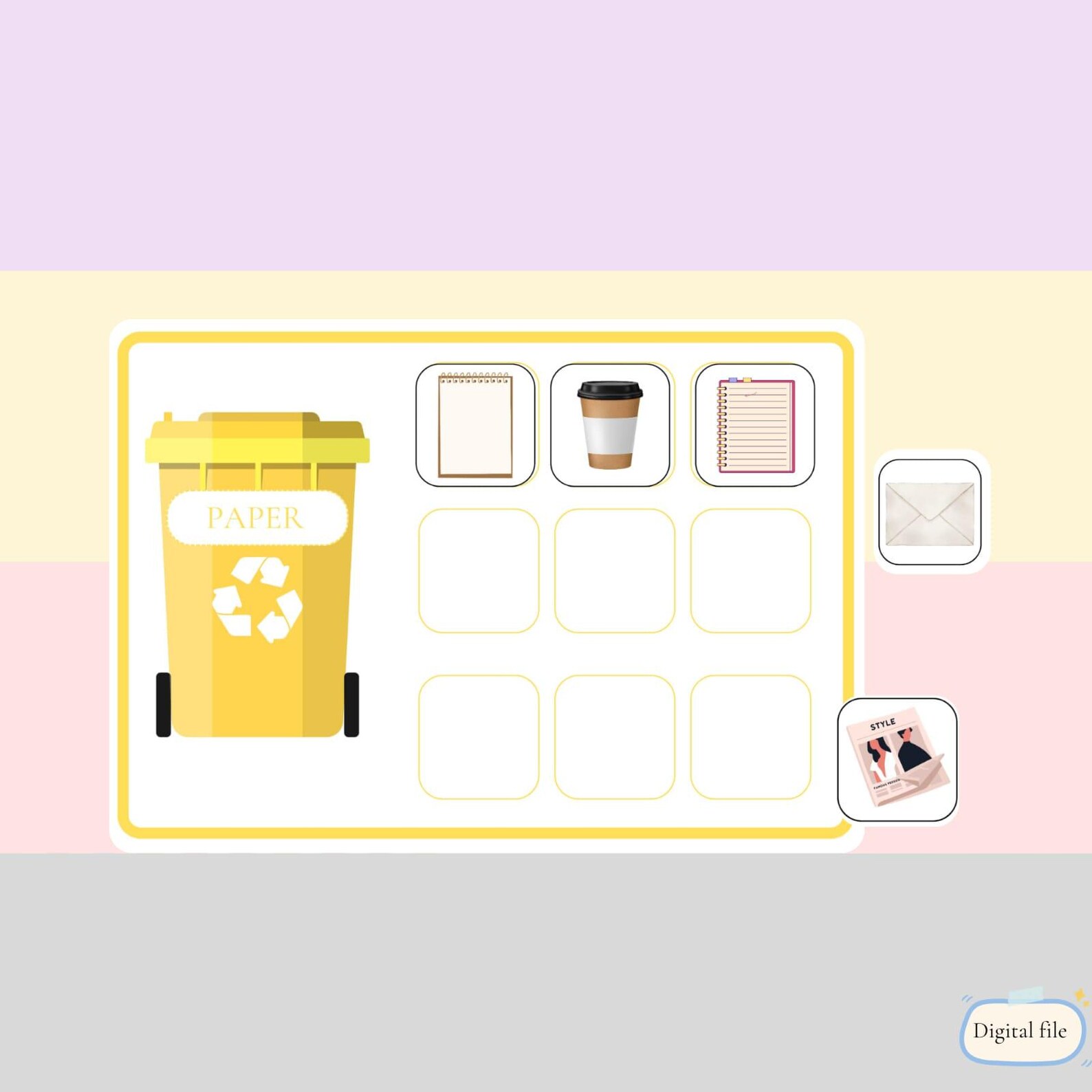 Interactive Eco Education: Printable Recycling Game for Kids, Eco ...