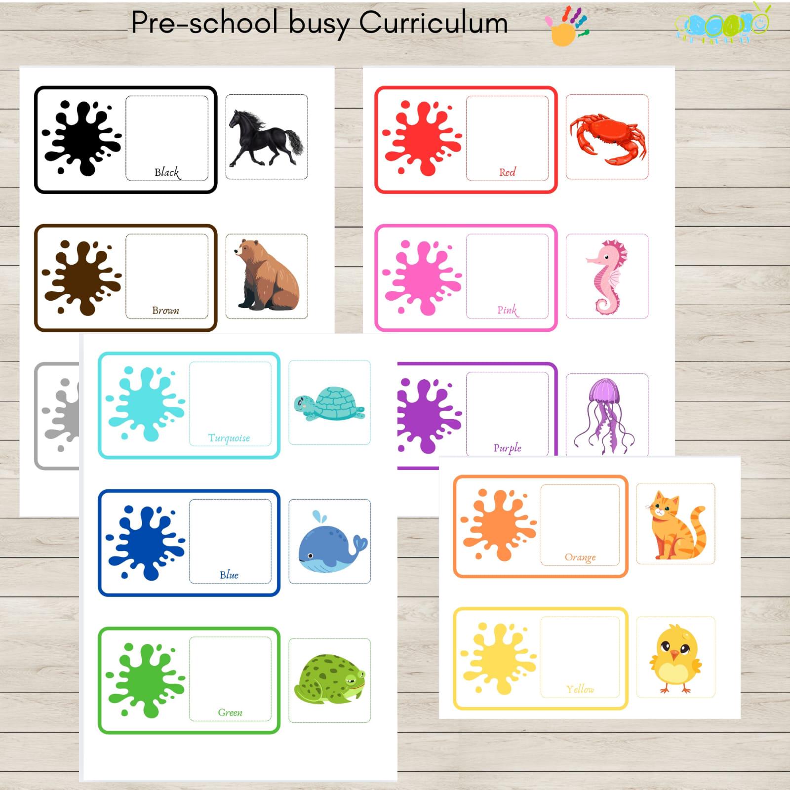 Preschool Color Matching Activity | Busy Book Printable | Toddler ...
