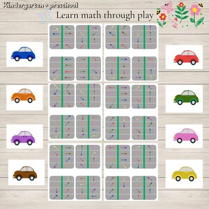 Car Matching Activity for Preschool Kids - Printable Learning Game With ...