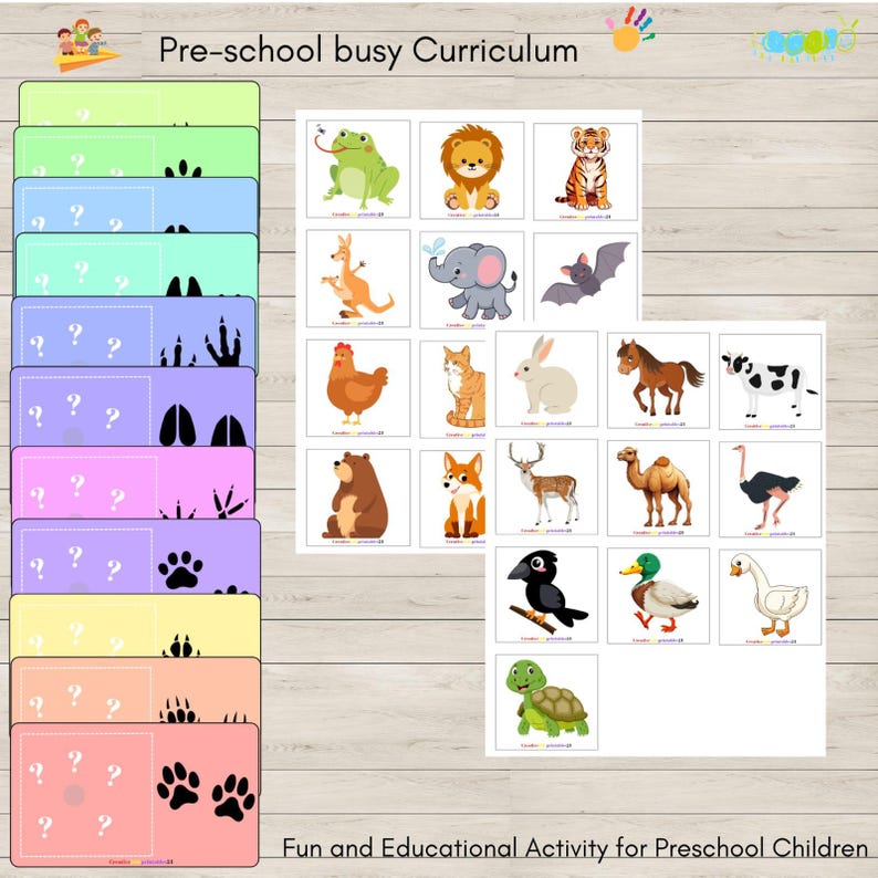 Printable Animal Tracks Matching Activity | Fun Montessori Nature Game ...