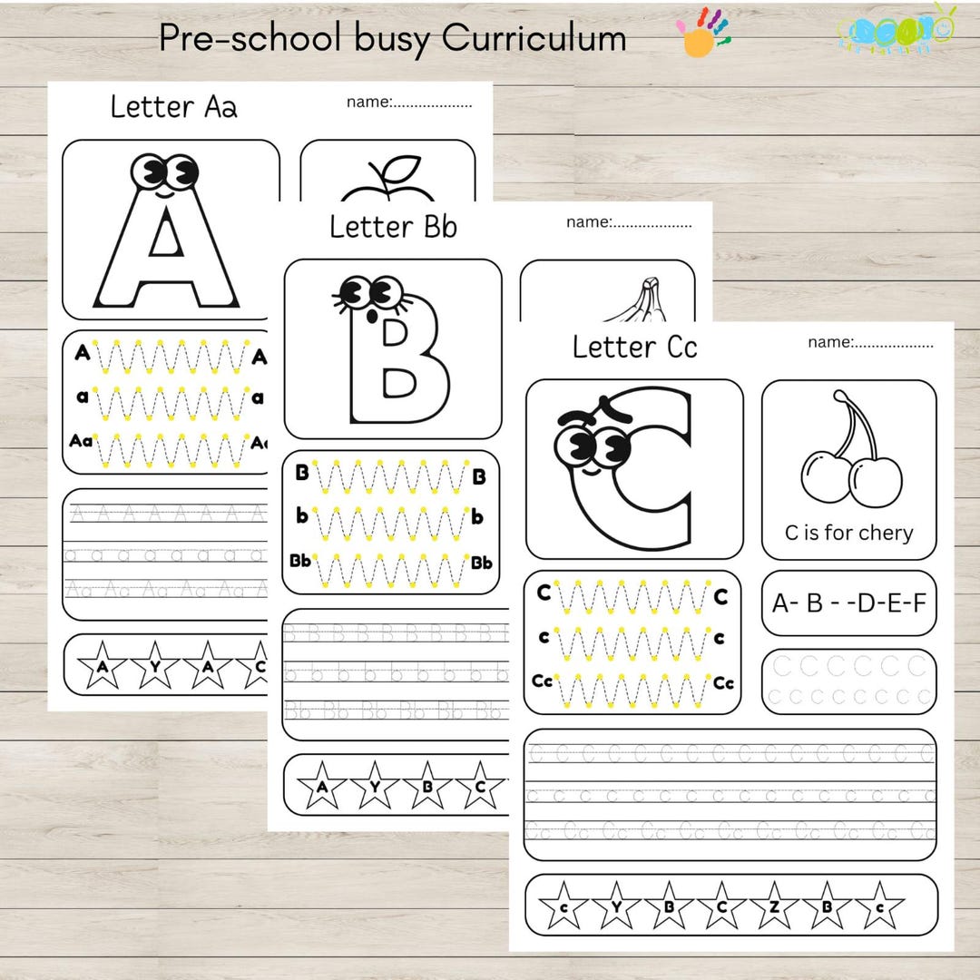 Preschool Alphabet Activity Sheets | Fun Educational Letter Recognition ...