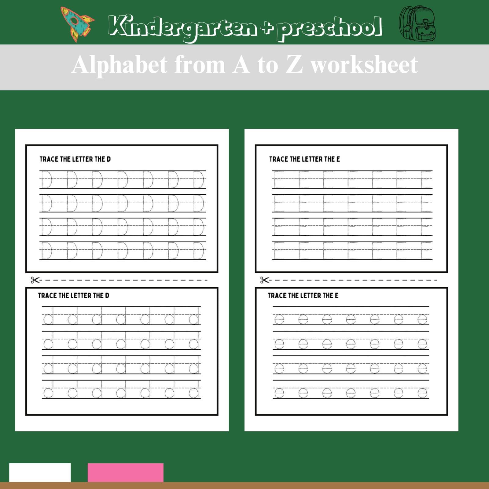 Printable Alphabet Worksheets: Letter Tracing and Coloring Activities ...