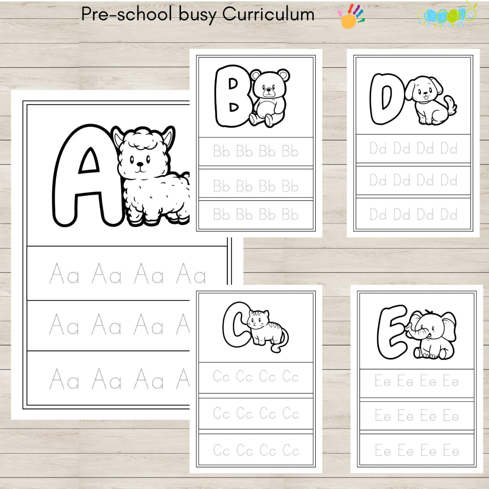 A to Z Cute Animal Alphabet Tracing Worksheets | Fun and Educational ...