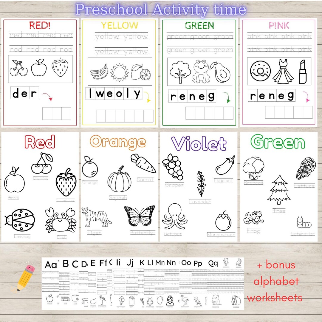 Interesting Color Matching Activity for Kids | Printable Worksheet PDF ...