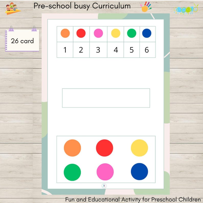 Fun and Educational Color & Number Matching Activity for Preschoolers ...