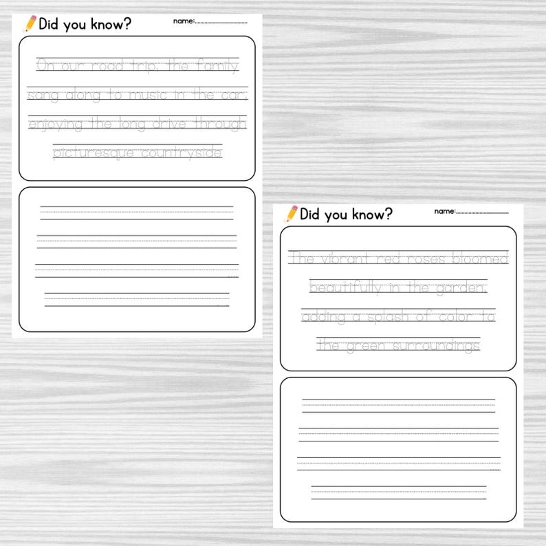 100 Printable Sentence Writing Worksheets Sentence Writing Activity 1.3 ...