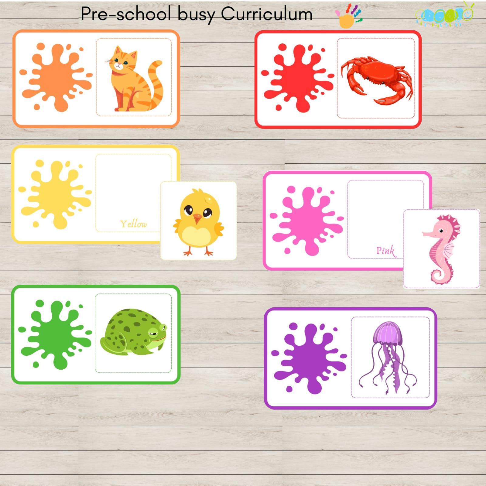 Preschool Color Matching Activity | Busy Book Printable | Toddler ...