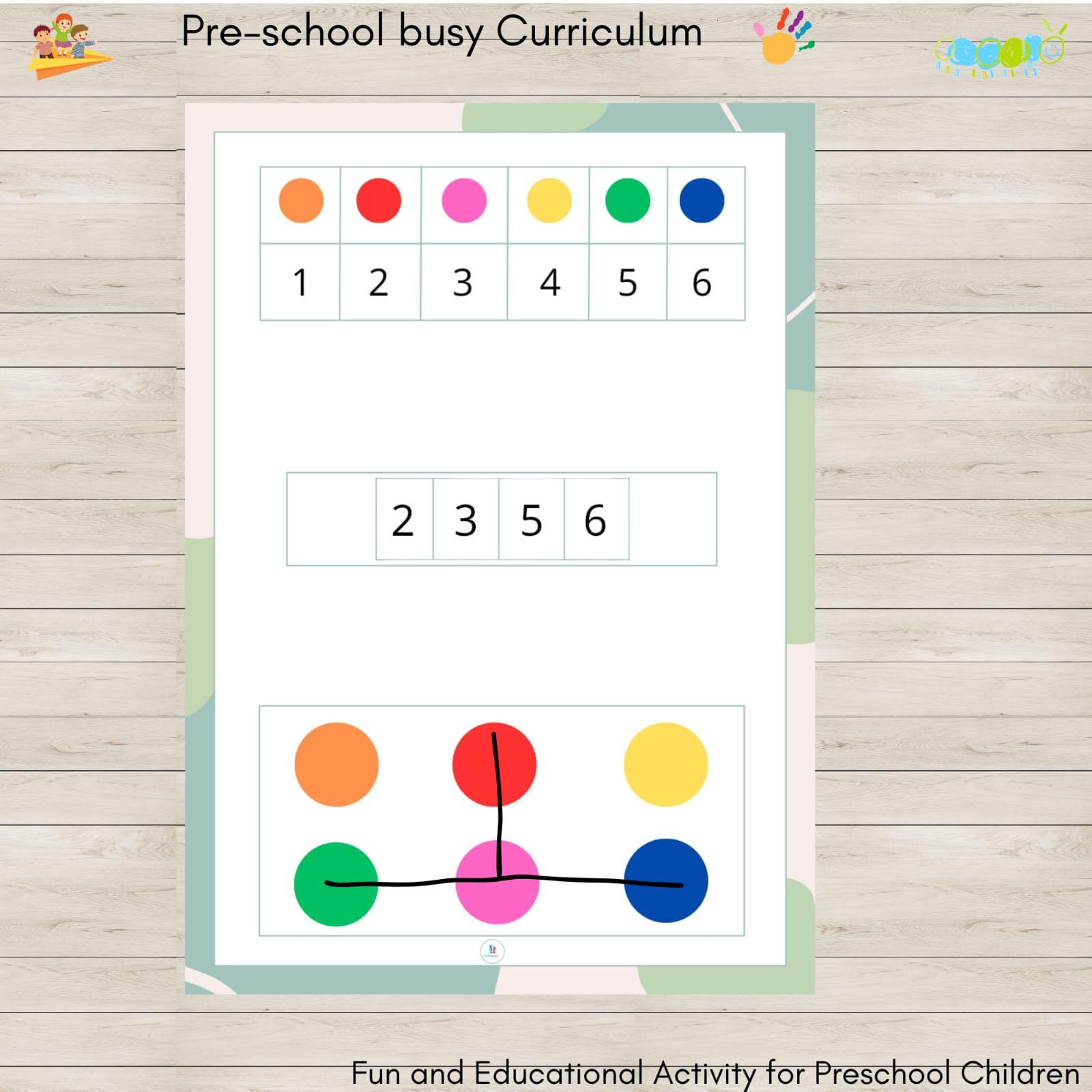 Fun and Educational Color & Number Matching Activity for Preschoolers ...