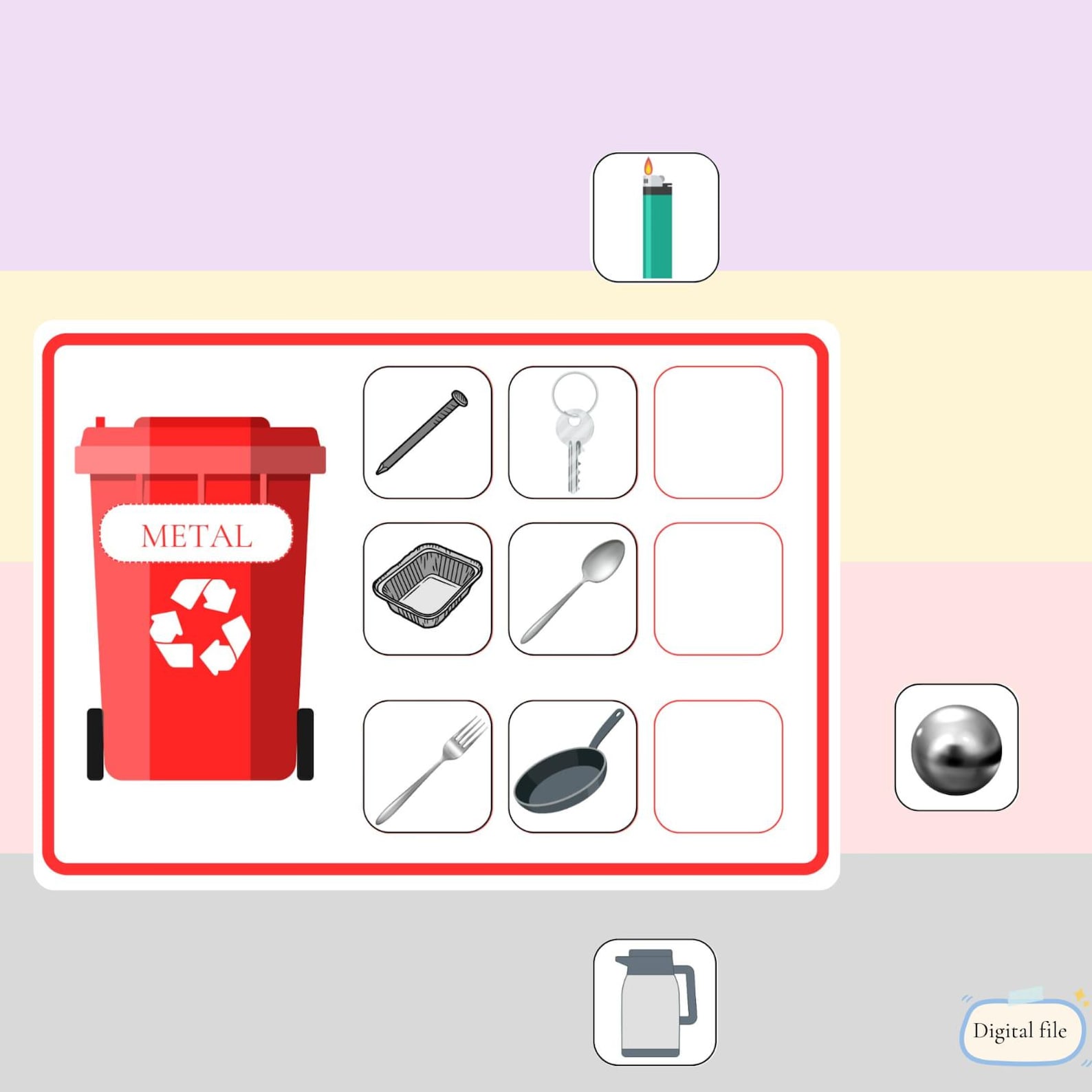 Interactive Eco Education: Printable Recycling Game for Kids, Eco ...