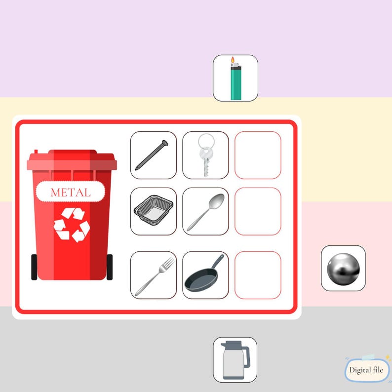 Interactive Eco Education: Printable Recycling Game for Kids, Eco ...