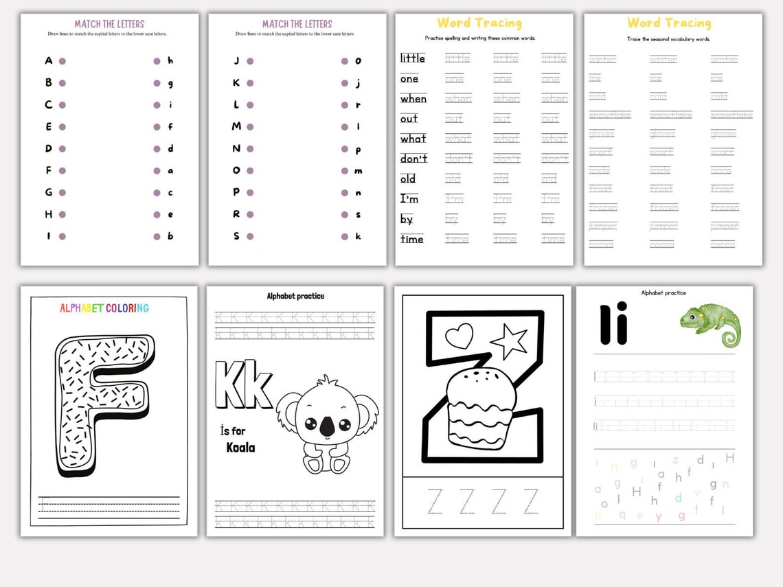 Preschool Pre-k + Kindergarten Learning Bundle, +500 Pages,activity ...