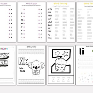 Preschool Pre-k + Kindergarten Learning Bundle, +500 Pages,activity ...