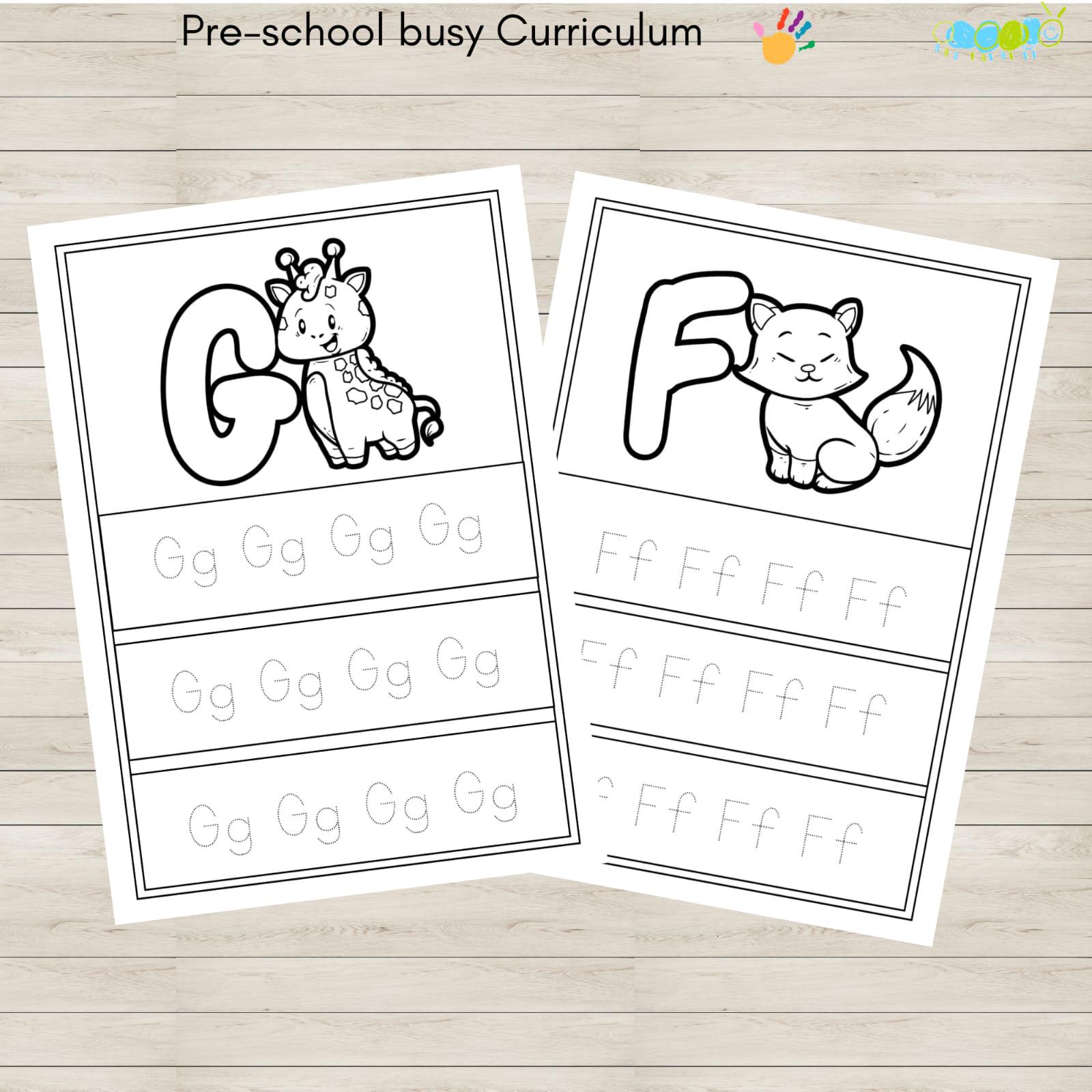 A to Z Cute Animal Alphabet Tracing Worksheets | Fun and Educational ...