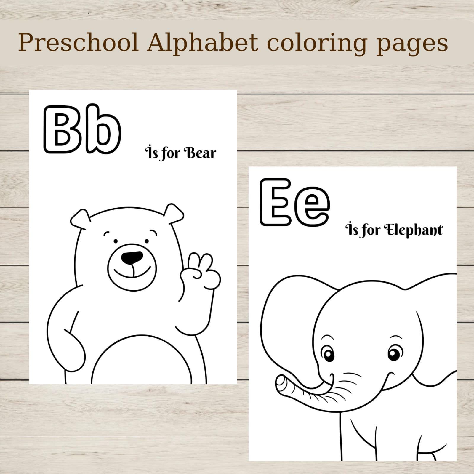 A-Z Preschool Alphabet Coloring Pages | Fun Animal Letters Tracing ...