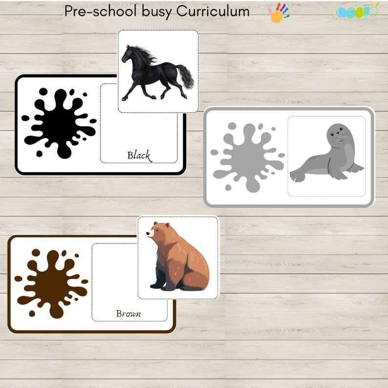 Preschool Color Matching Activity | Busy Book Printable | Toddler ...