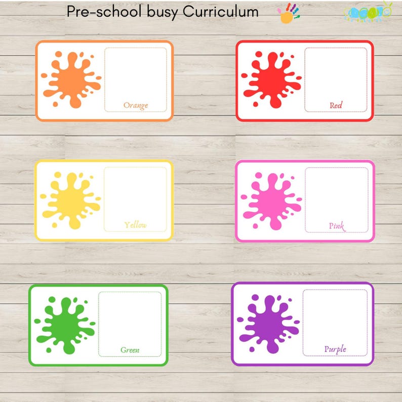 Preschool Color Matching Activity | Busy Book Printable | Toddler ...