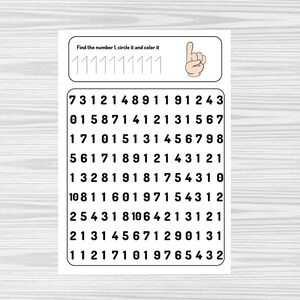 10 Printable All About the Numbers 1-10 Worksheets. Preschool ...
