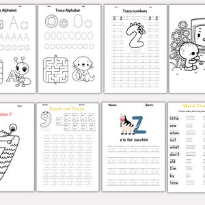 Preschool Pre-k + Kindergarten Learning Bundle, +500 Pages,activity ...