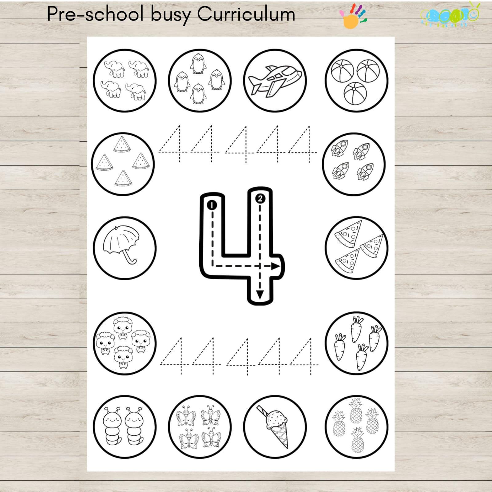 Preschool Numbers Activity | Fun Number Recognition, Tracing & Counting ...