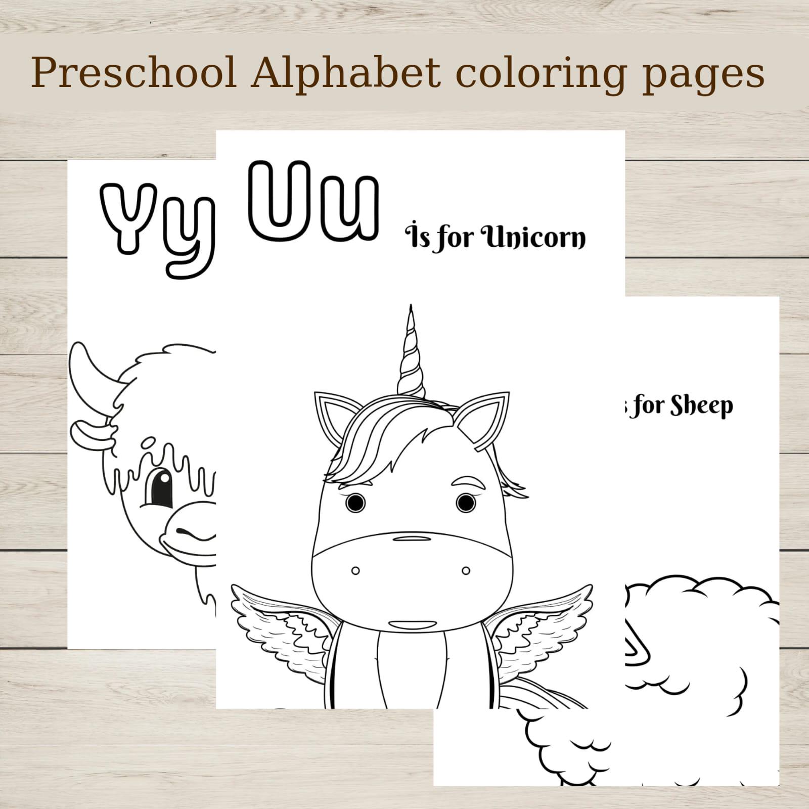 A-Z Preschool Alphabet Coloring Pages | Fun Animal Letters Tracing ...