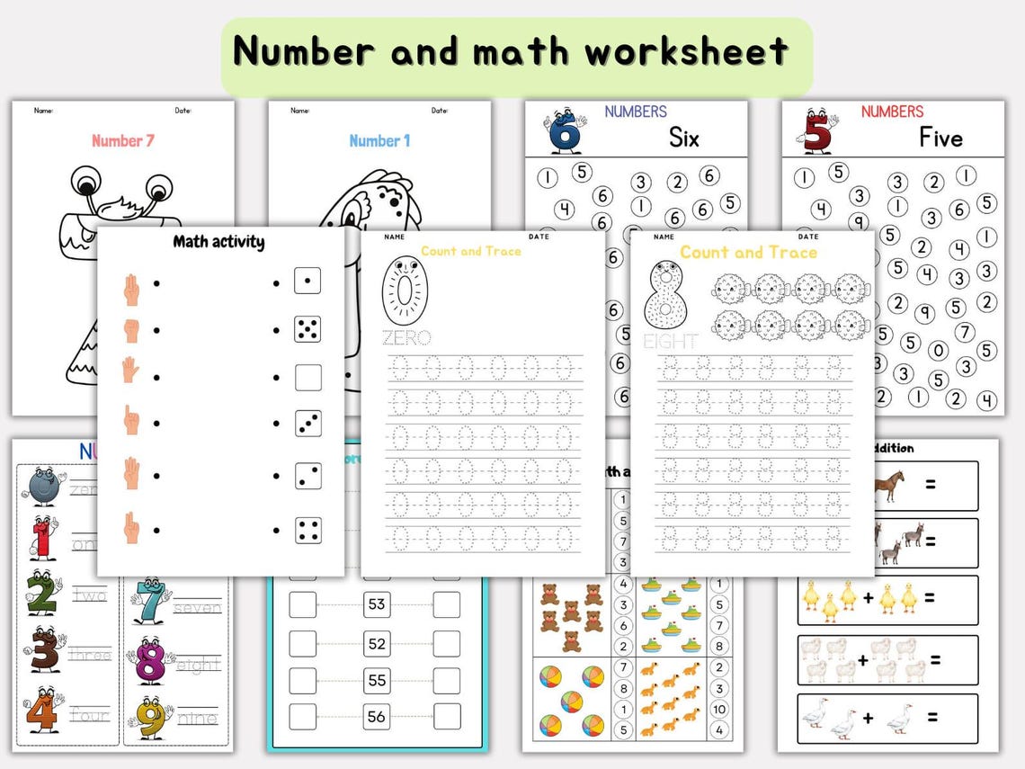 Preschool Pre-k + Kindergarten Learning Bundle, +500 Pages,activity ...