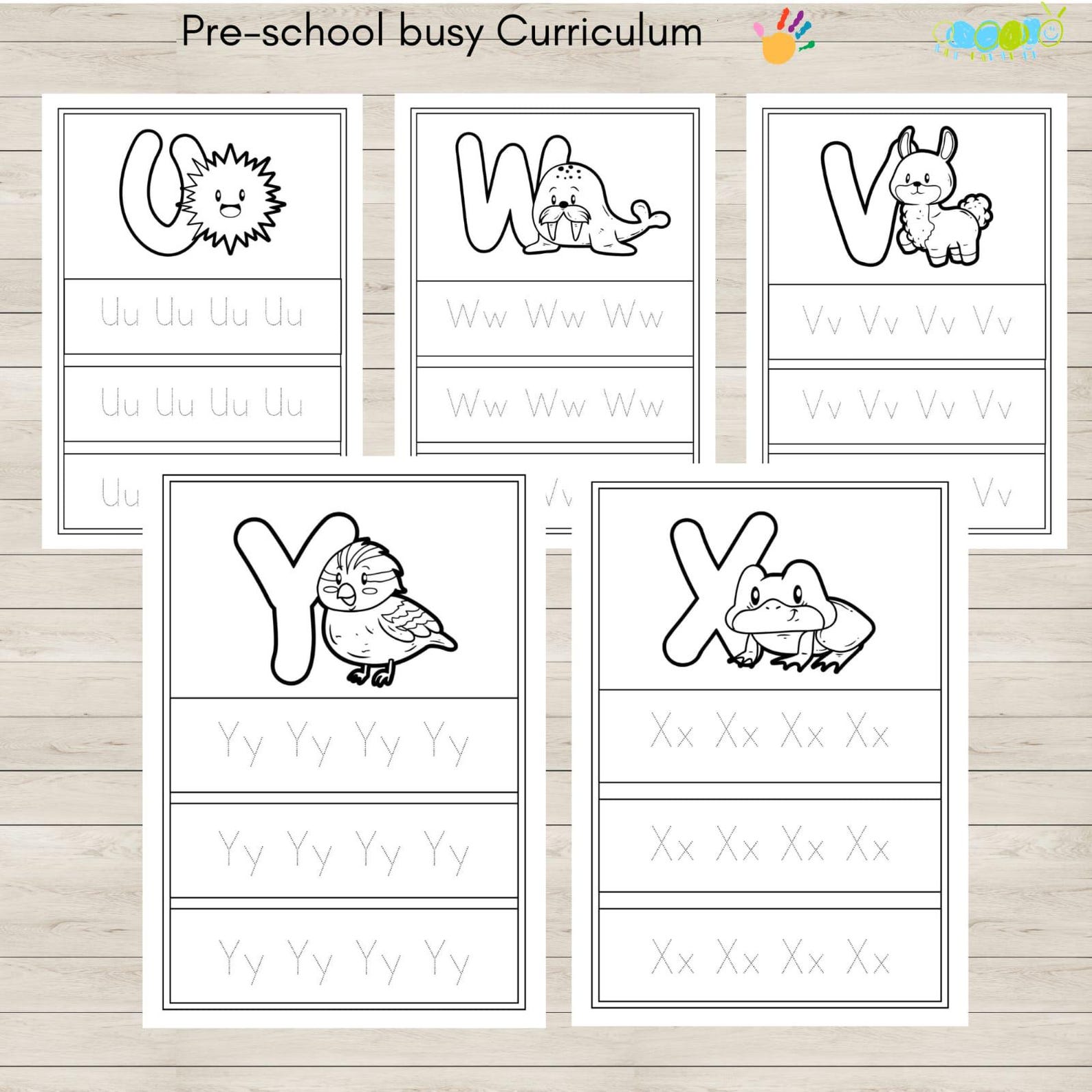 A to Z Cute Animal Alphabet Tracing Worksheets | Fun and Educational ...