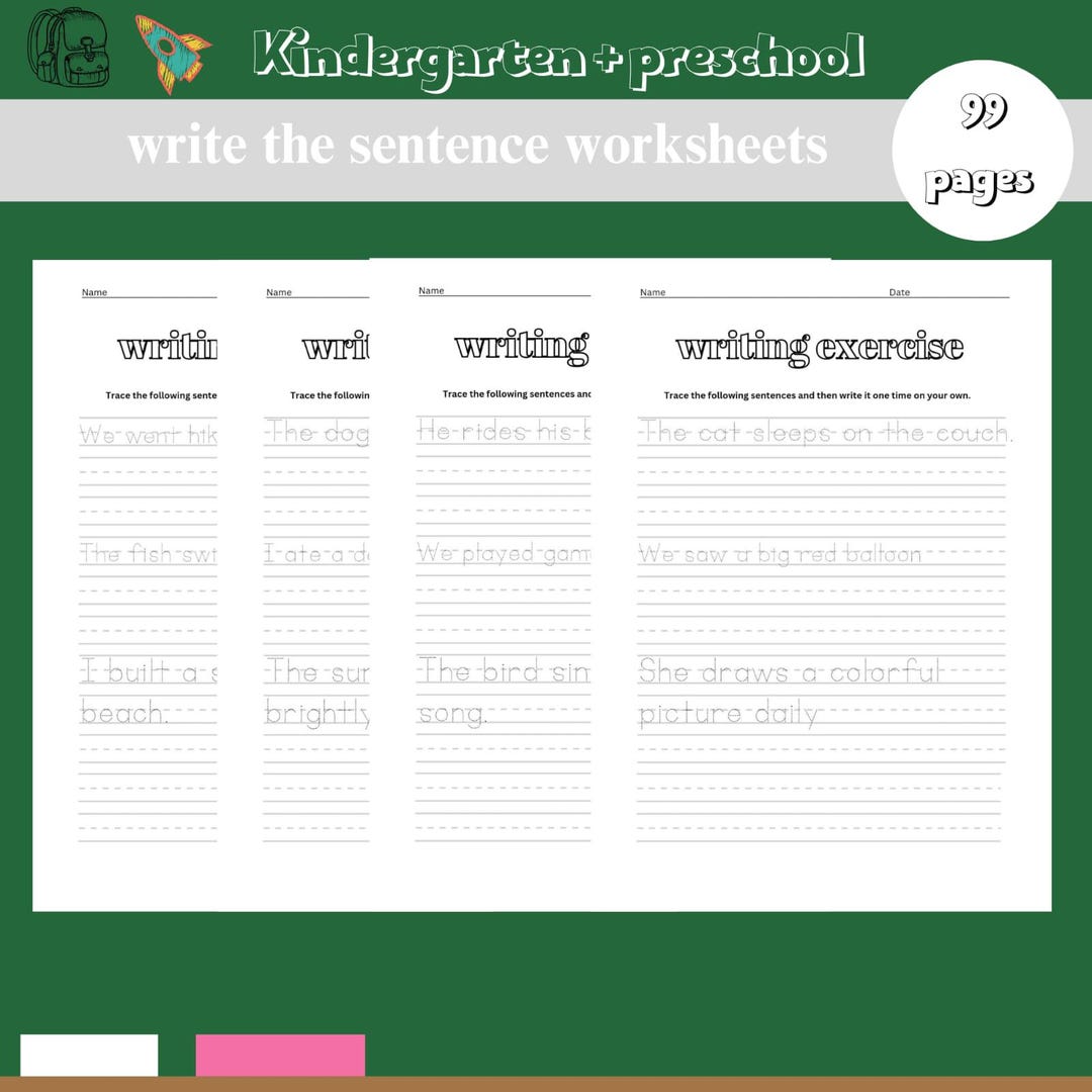 1-3. Improve Your Language Skills With Printable Sentence Writing ...