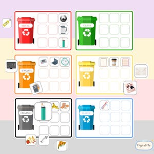 Interactive Eco Education: Printable Recycling Game for Kids, Eco ...
