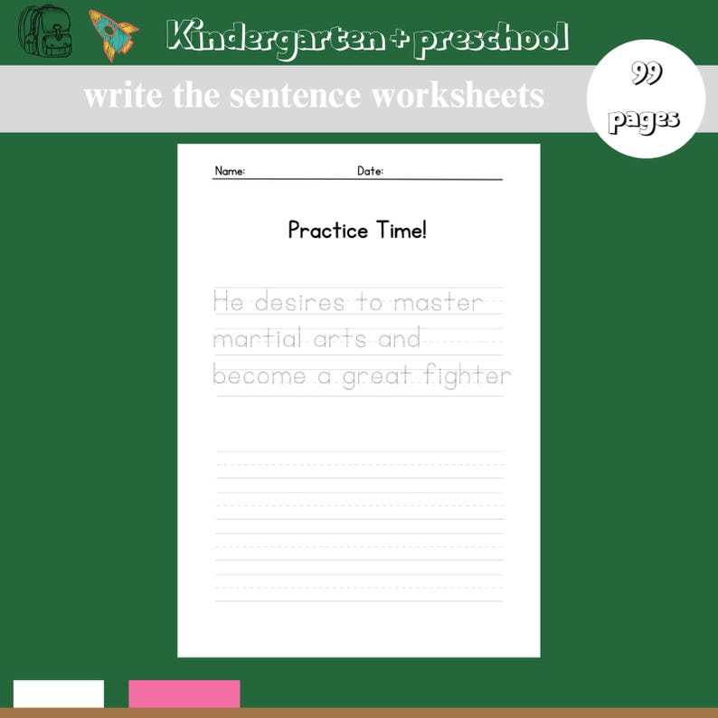 1-3. Improve Your Language Skills With Printable Sentence Writing ...