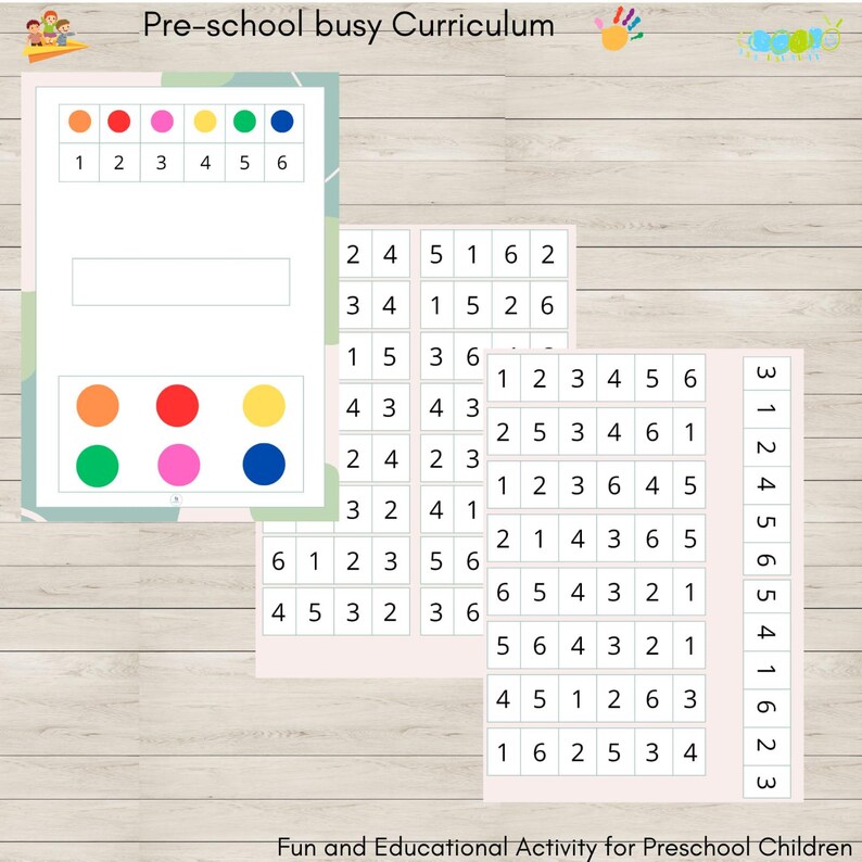 Fun and Educational Color & Number Matching Activity for Preschoolers ...