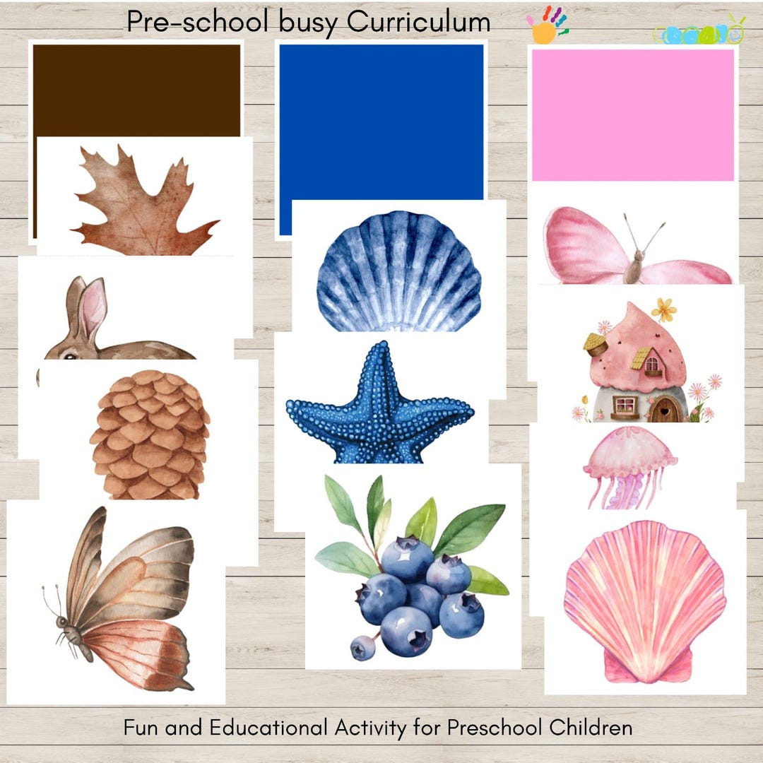 Preschool Color Matching Activity, Fun, Educational Learning Game for ...