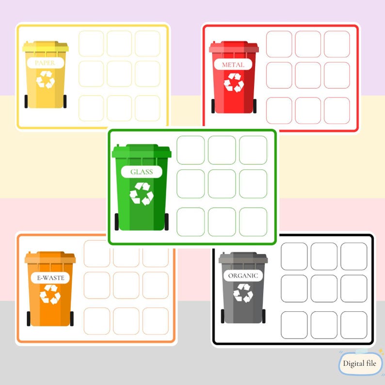 Interactive Eco Education: Printable Recycling Game for Kids, Eco ...