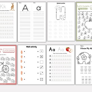 Preschool Pre-k + Kindergarten Learning Bundle, +500 Pages,activity ...
