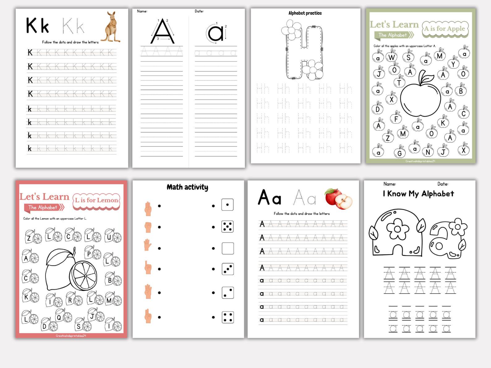 Preschool Pre-k + Kindergarten Learning Bundle, +500 Pages,activity ...